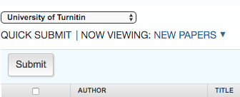 Submitting via quick submit