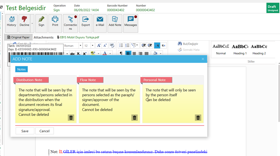 Document Approval / Paraph / Sign Help Guide