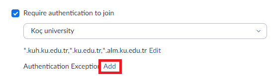 Zoom: Authentication Exception