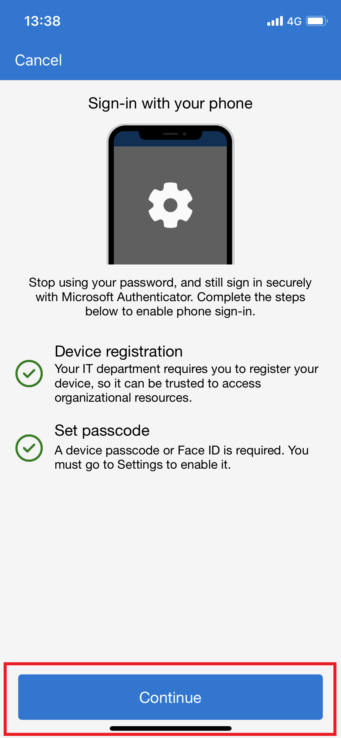 How to passwordless sign in with the Microsoft Authenticator app?