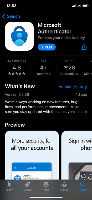 How to set up Multifactor Authentication (Authenticator Application)?