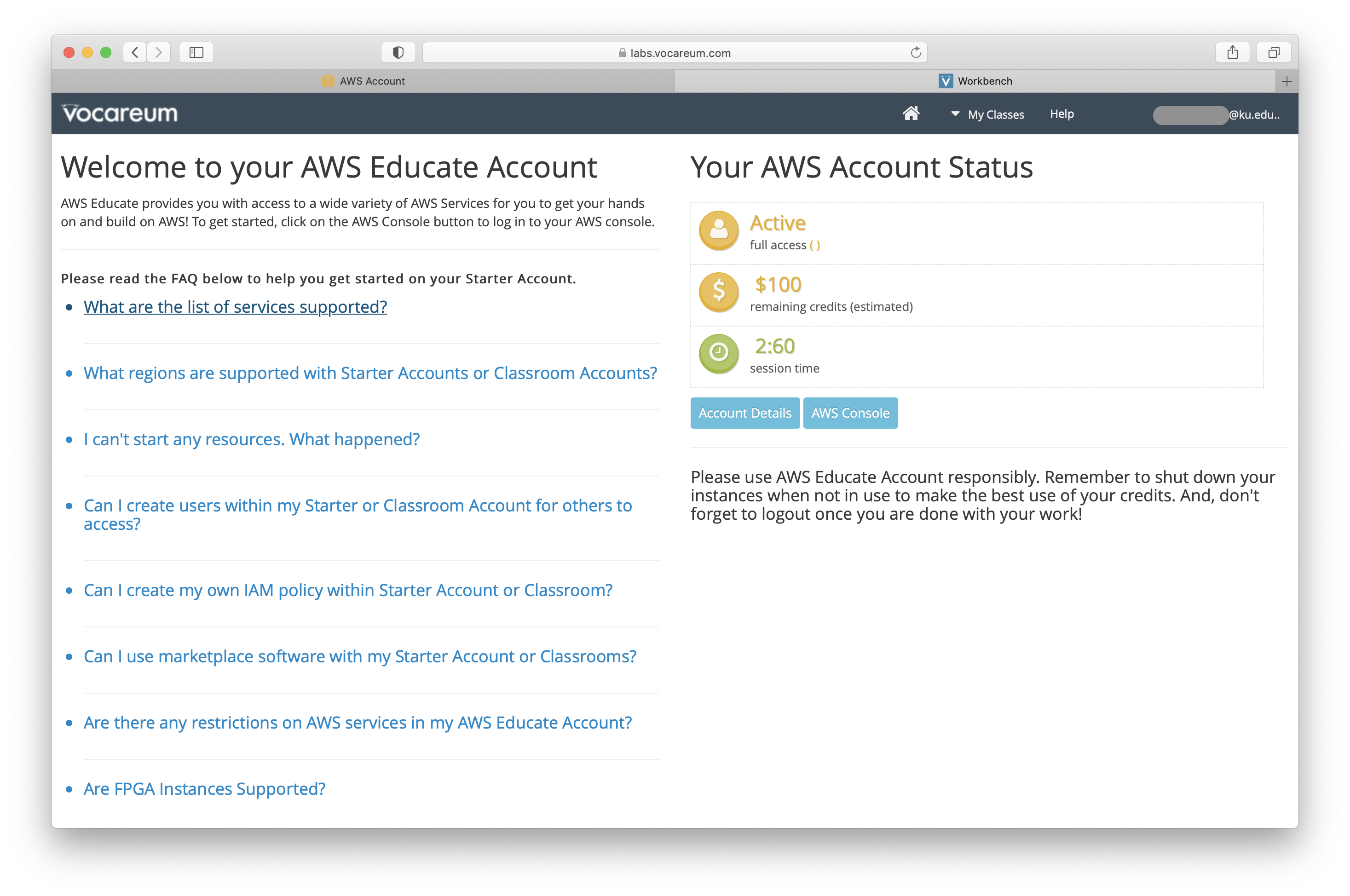 AWS Educate: How to apply AWS Educate as a KU Student