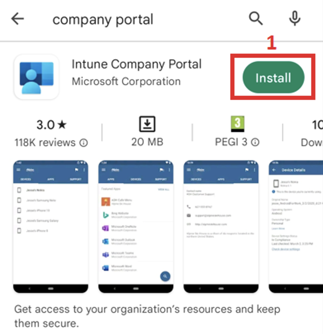 Mobile Device Registration System - Enroll your Android device