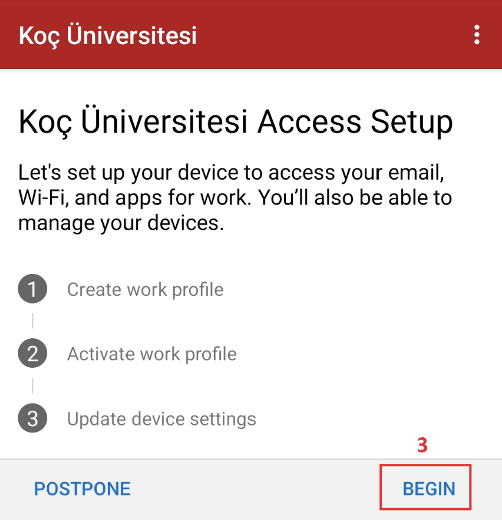 Mobile Device Registration System - Enroll your Android device