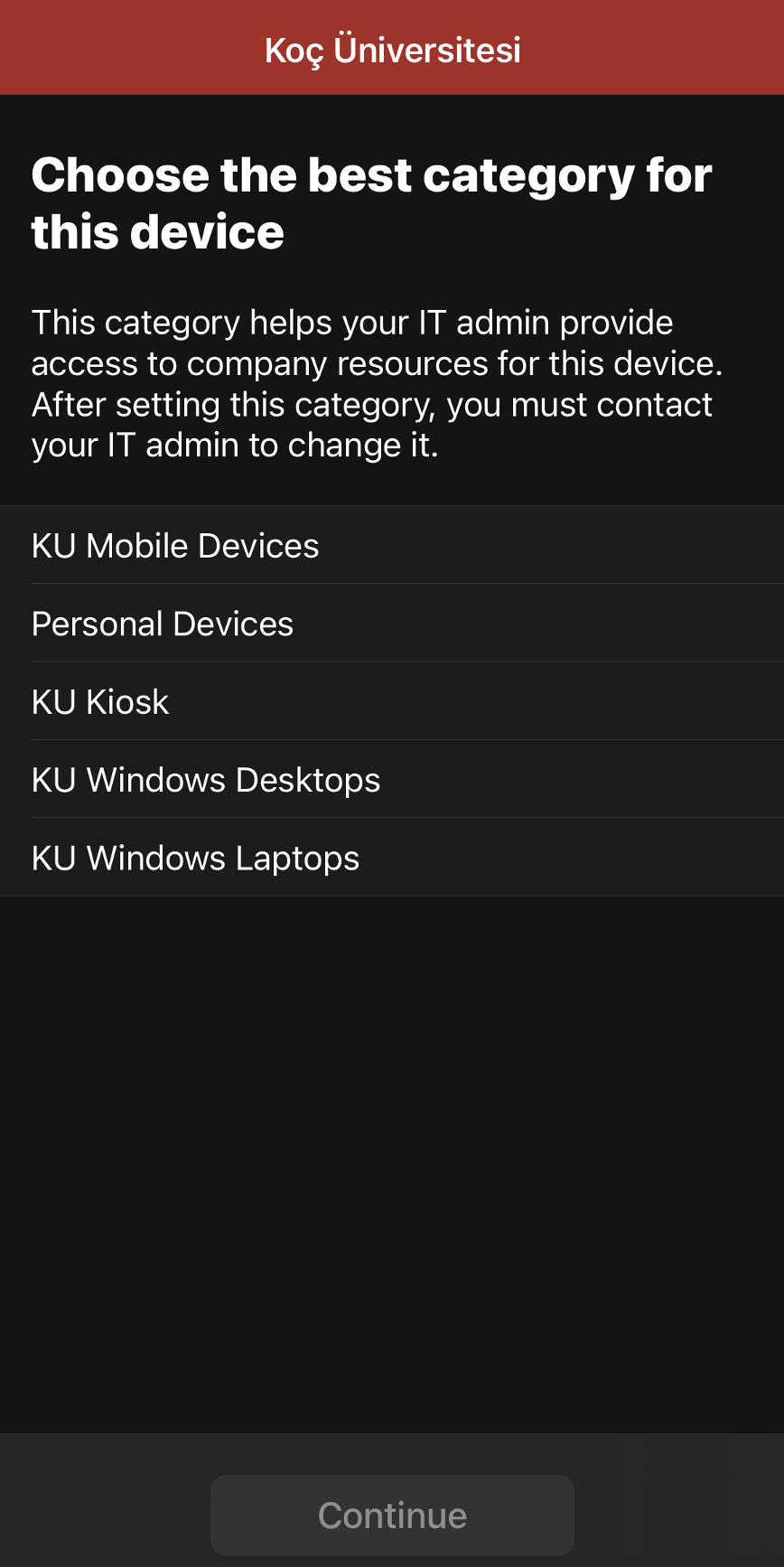 Mobile Device Registration System - Enroll your iOS / iPad OS device